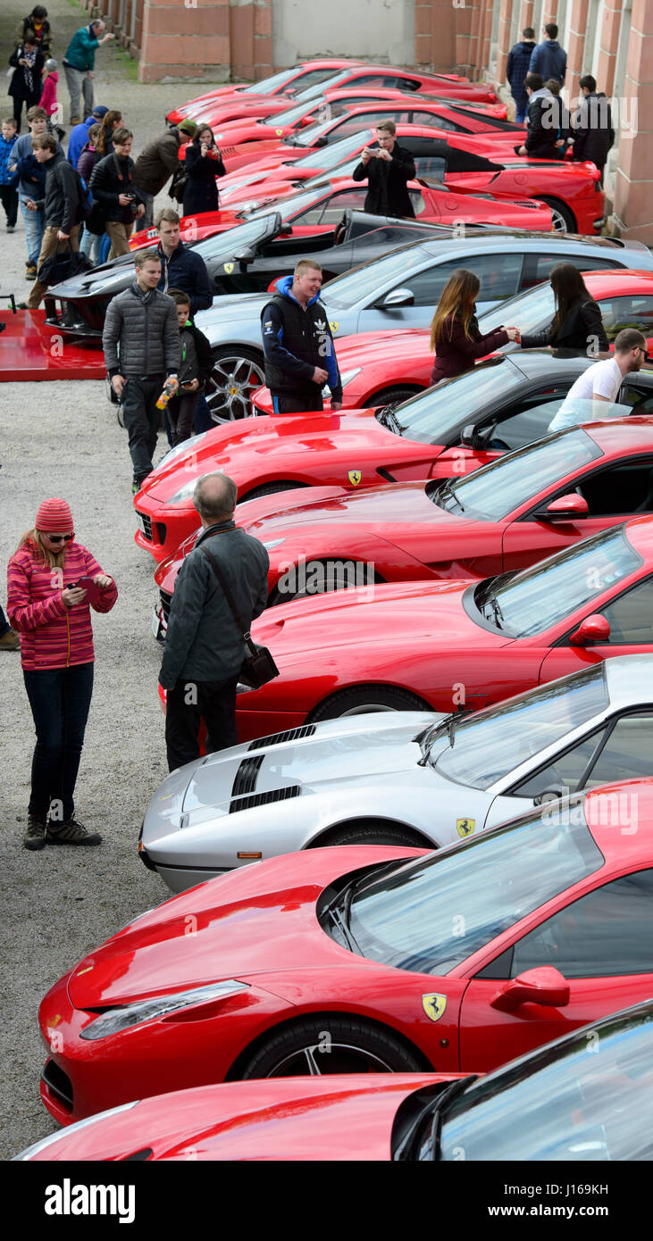Meeting of Ferrari cars, 70th anniversary Stock Photo - Alamy