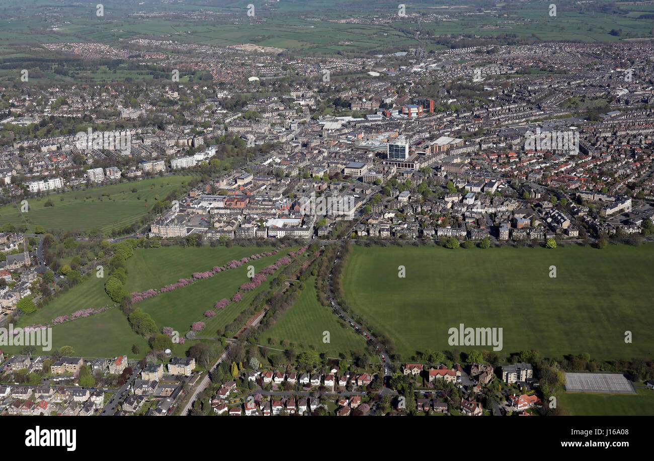 aerial view of Harrogate town centre, Yorkshire, UK Stock Photo - Alamy