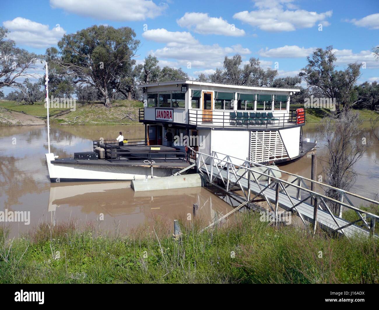 A riverboat paddle vessel Stock Photo - Alamy