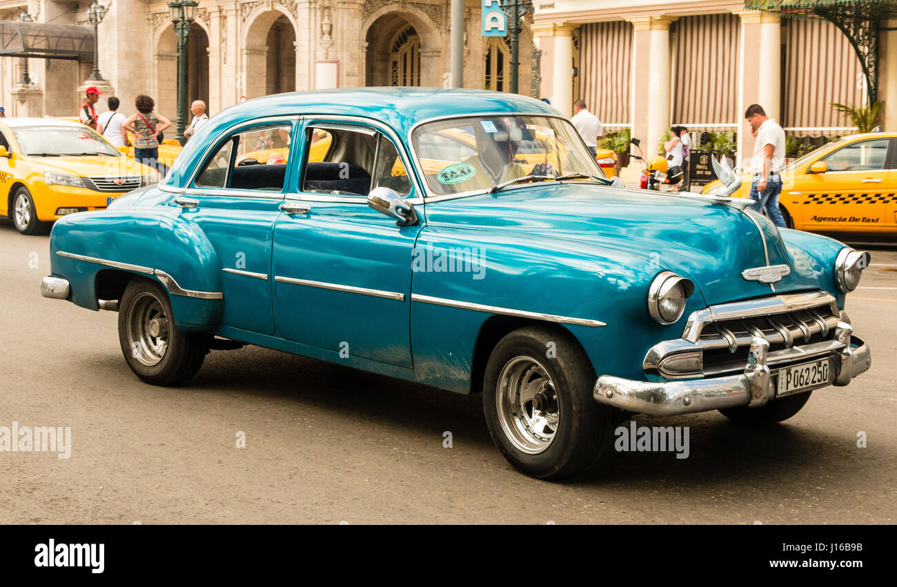 Old 1950s American classic car, Havana, Cuba Stock Photo - Alamy