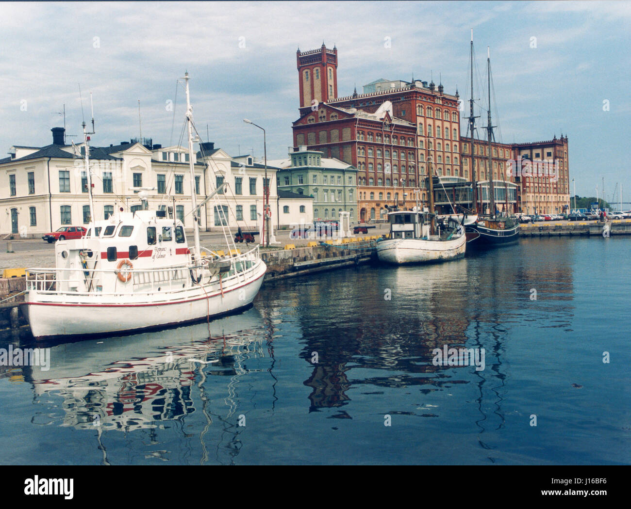 KALMAR MUSEUM Småland at the port and boats 2004 Stock Photo - Alamy