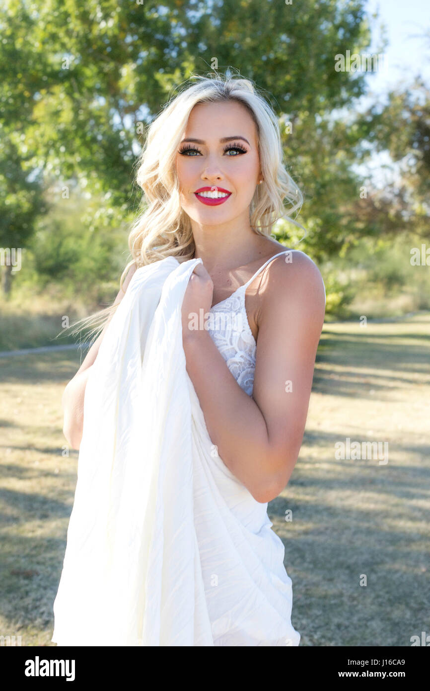 ARIZONA, USA: Climber Sierra Blair-Coyle taking part in a modelling ...