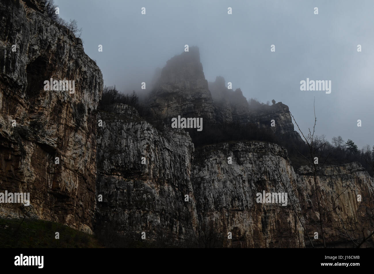 Foggy Vitusha Mountain Stock Photo - Alamy