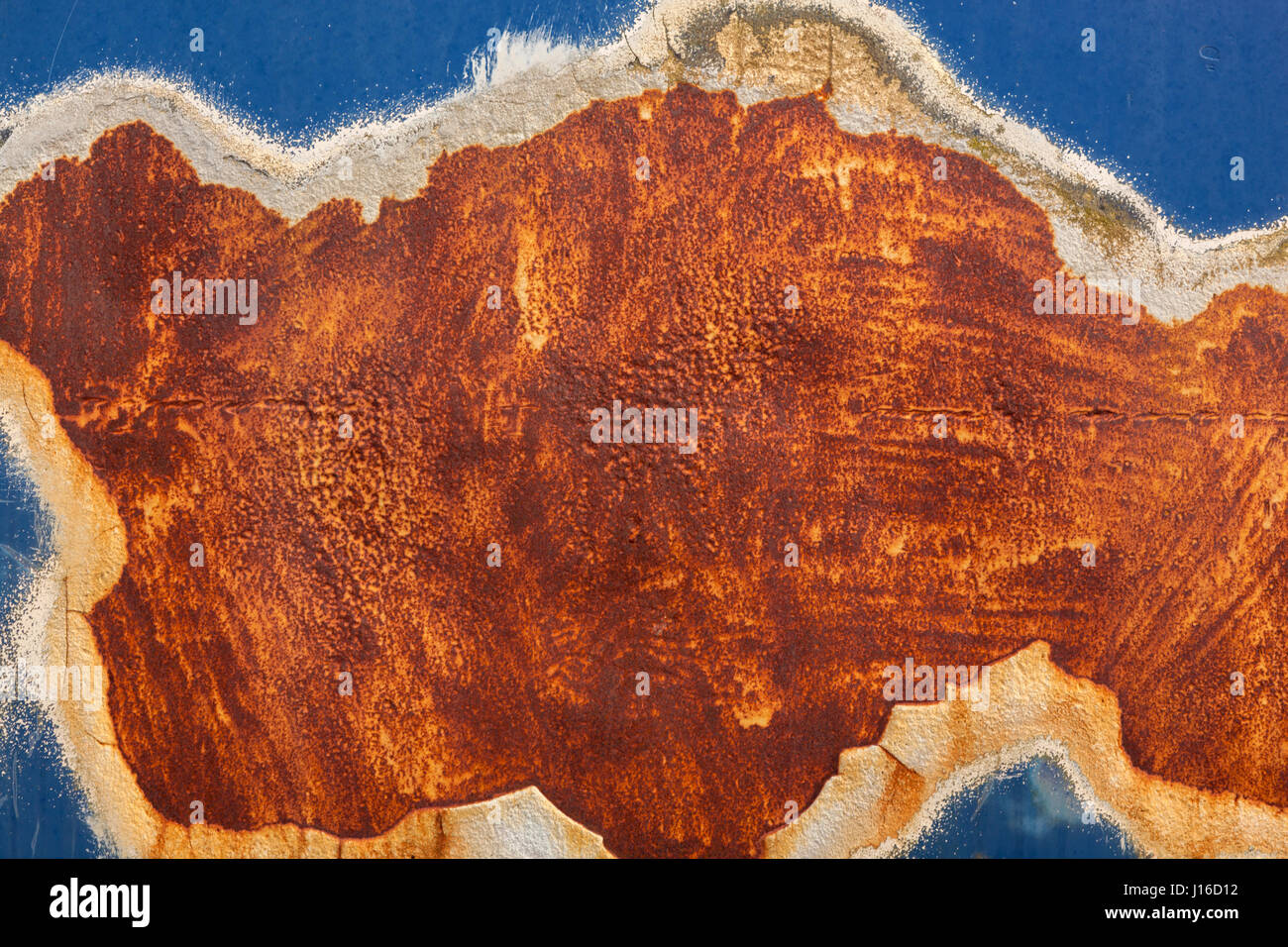 Rust dark orange texture and blue pinture for wallpaper Stock Photo - Alamy