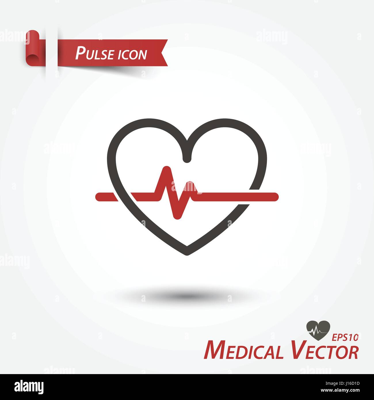 Pulse icon . Medical vector Stock Vector Image & Art - Alamy