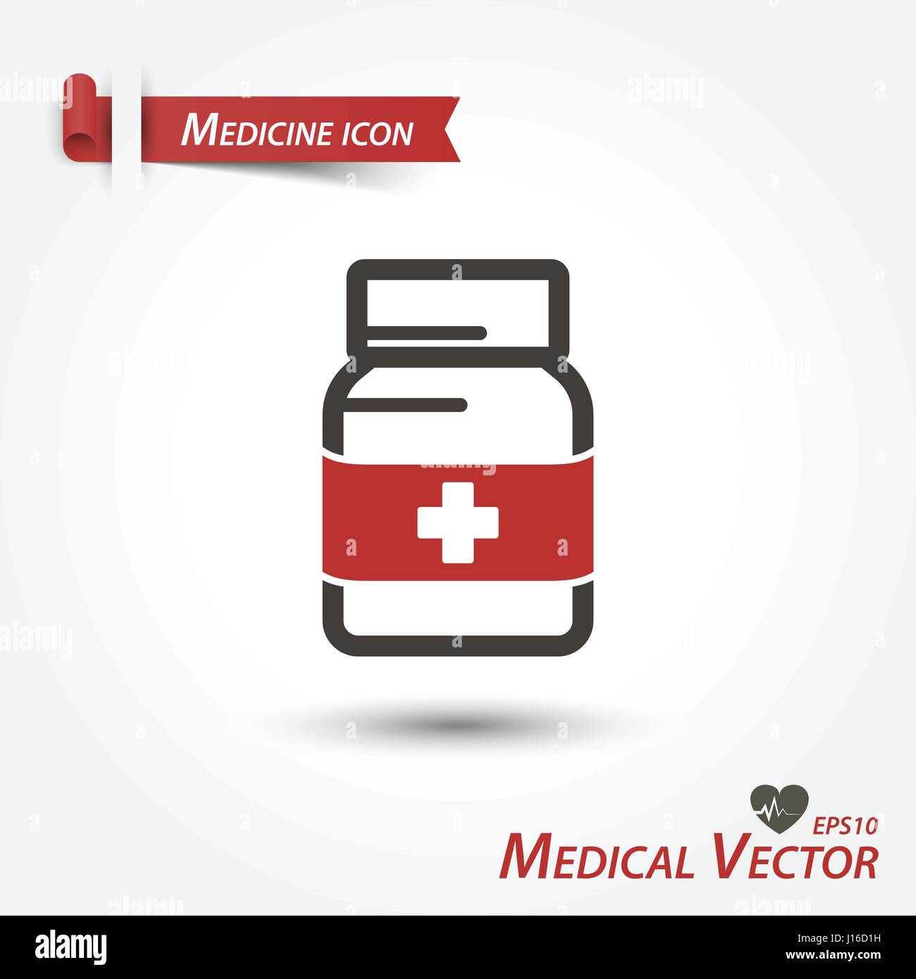 Medicine bottle icon . Medical vector Stock Vector Image & Art - Alamy