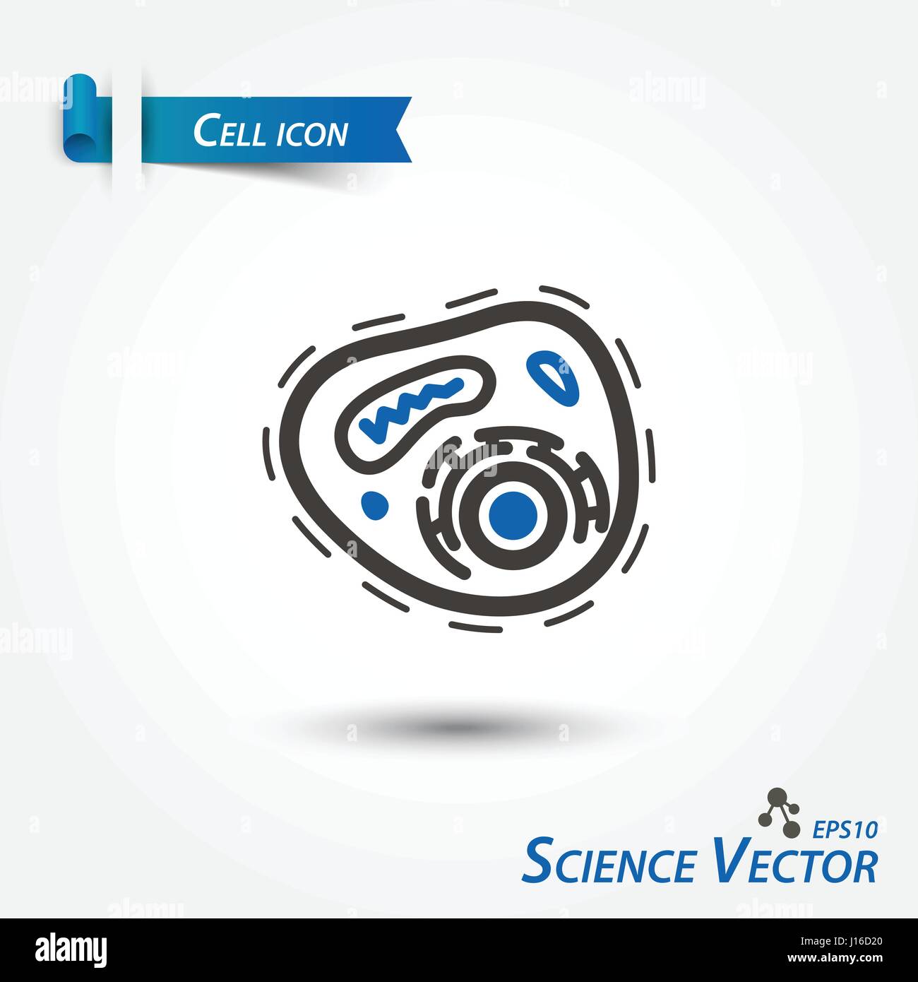 Cell icon ( Bacteria ). Scientific vector Stock Vector Image & Art - Alamy