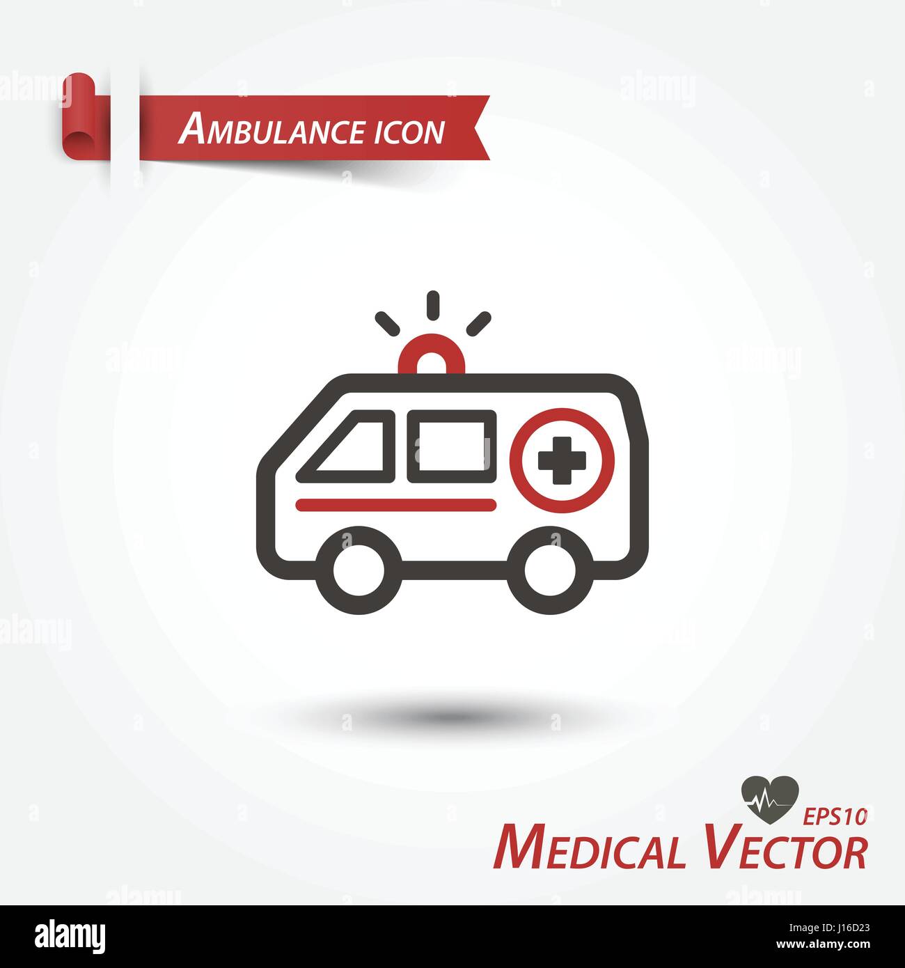 Ambulance icon . Medical vector Stock Vector Image & Art - Alamy