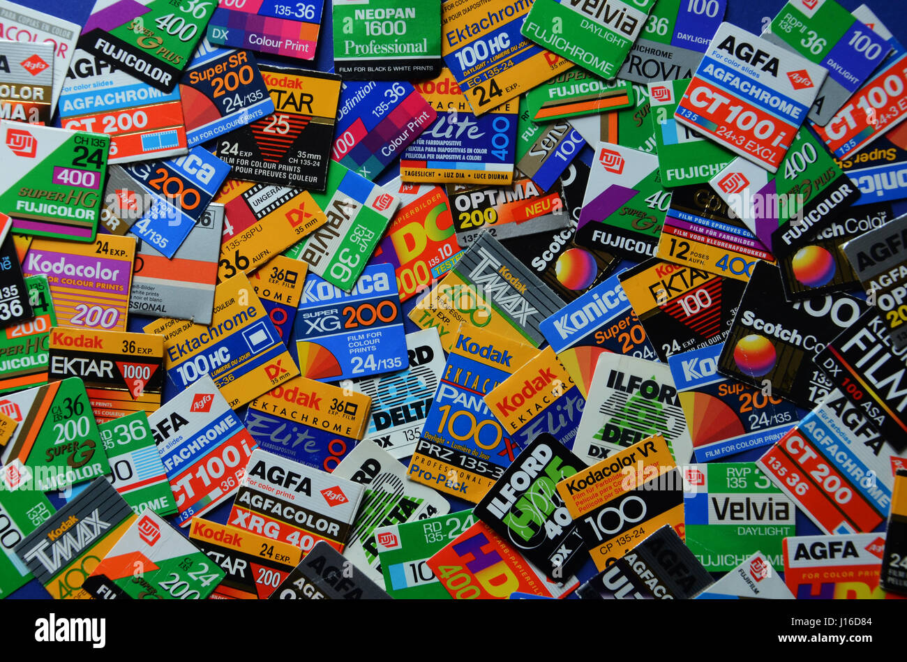 35 mm film boxes hi-res stock photography and images - Alamy