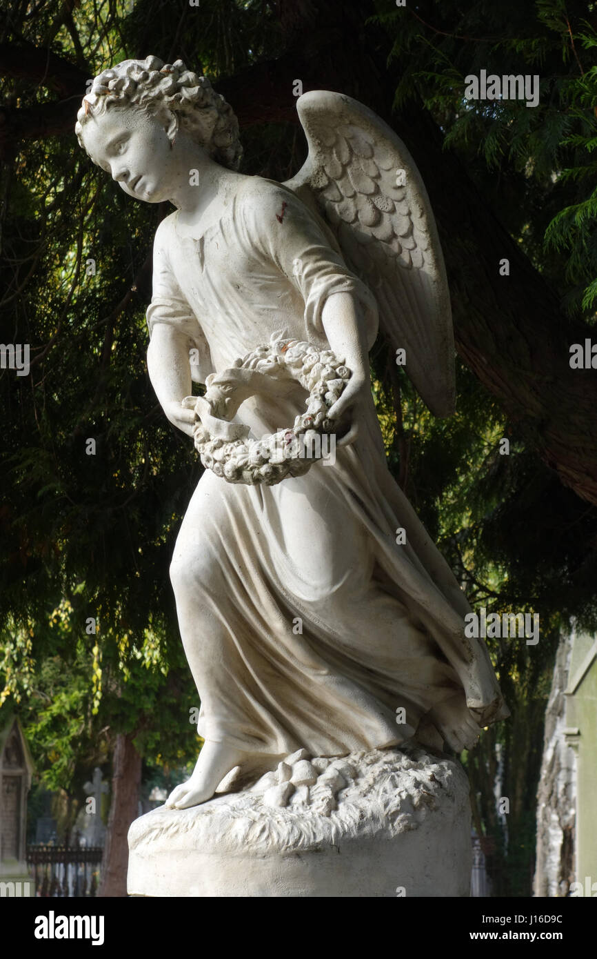 angel statue at Het Oude Kerkhof in Roermond Netherlands Europe Stock ...