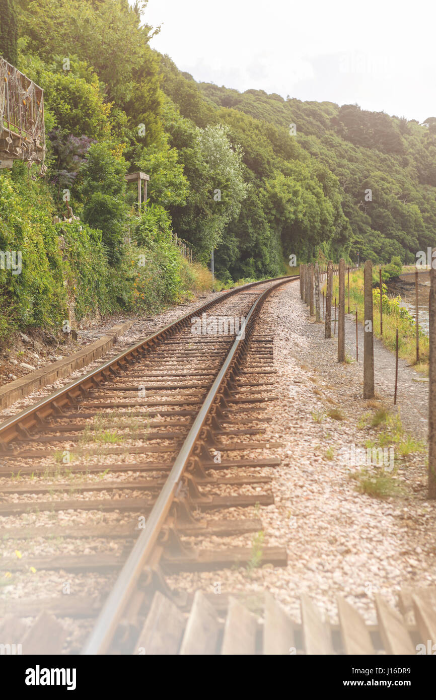 Railway detail railroad metal transport line hi-res stock photography ...