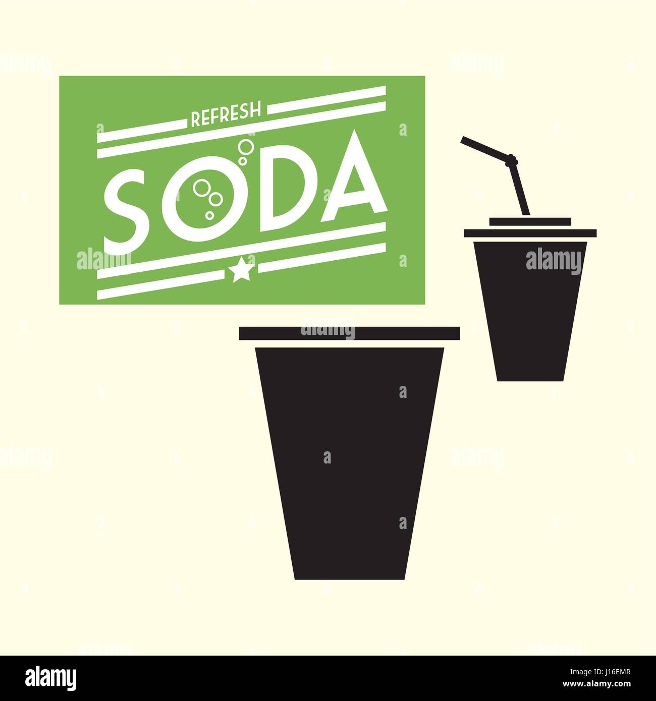 Soda concept with icon design, vector illustration 10 eps graphic Stock ...