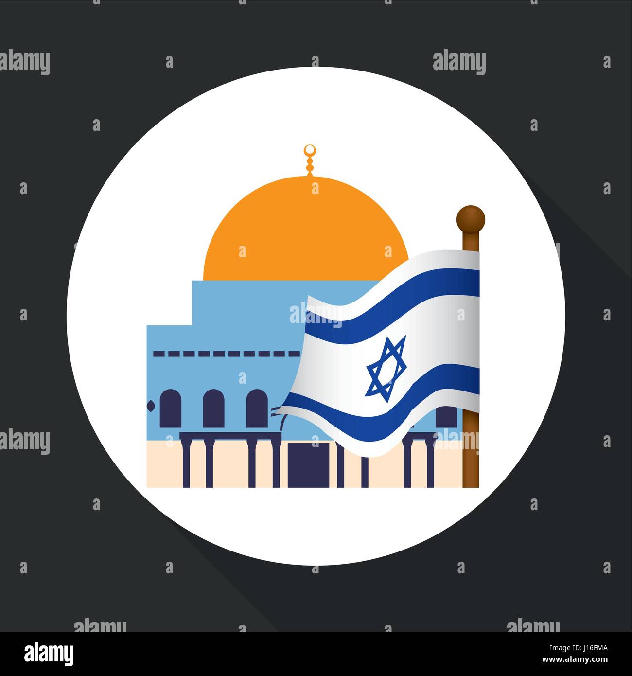 Israel concept with icon design, vector illustration 10 eps graphic ...
