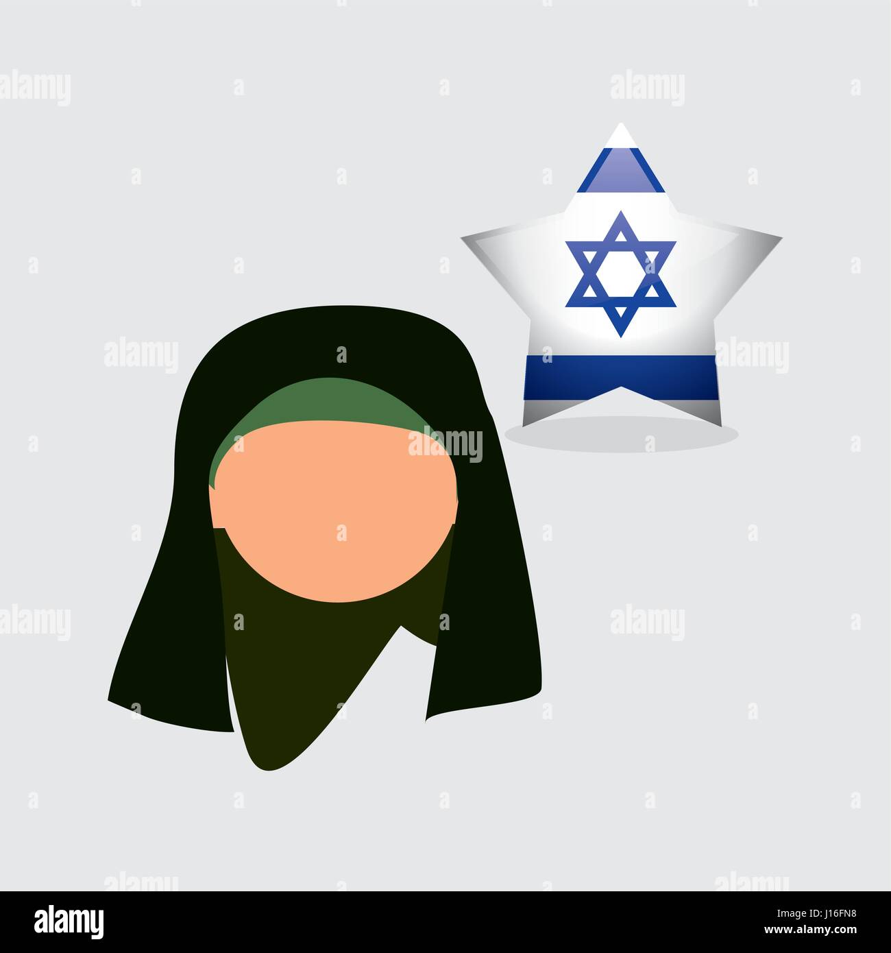 Israel concept with icon design, vector illustration 10 eps graphic ...