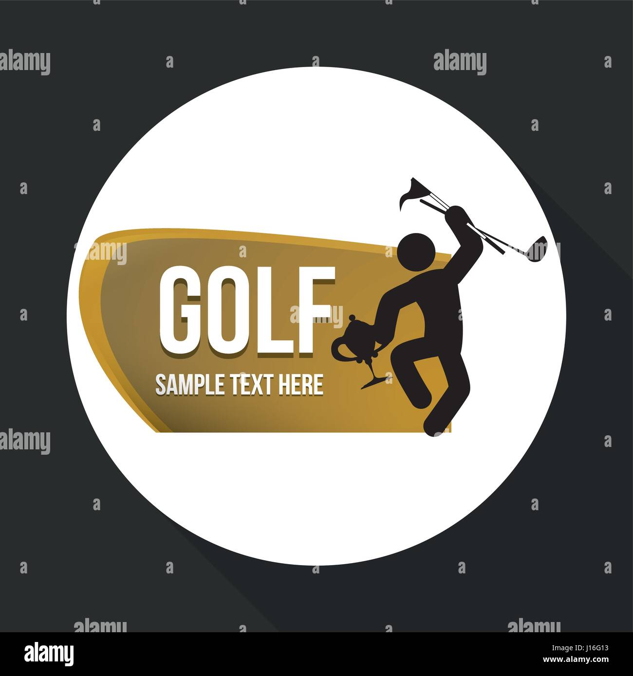 Golf concept with icon design, vector illustration 10 eps graphic Stock ...