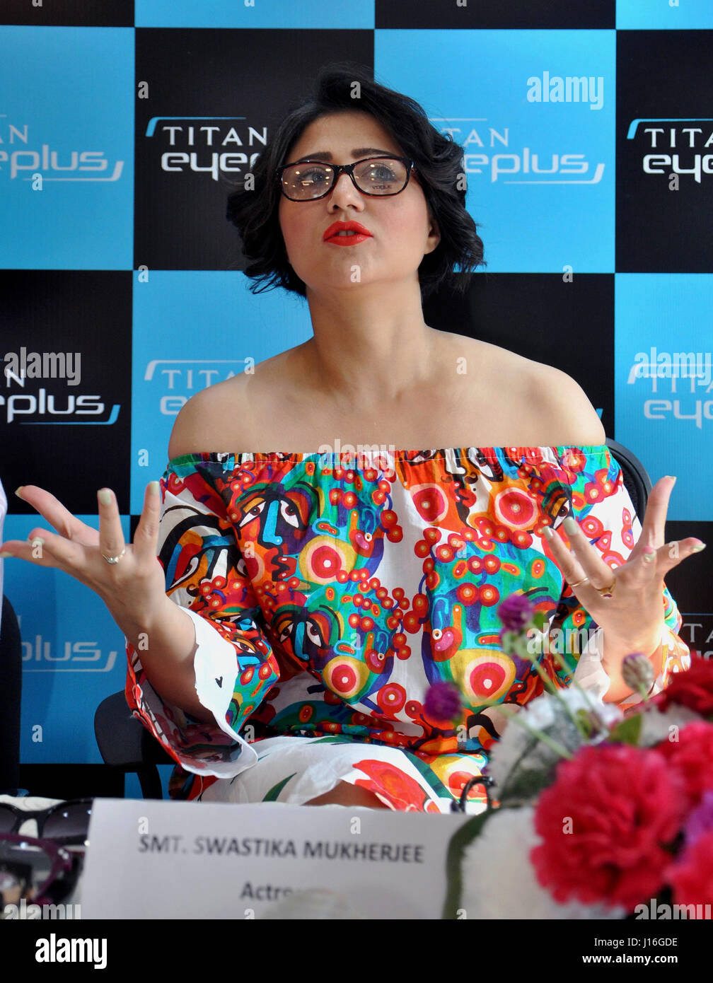 Bengali film actress Swastika Mukherjee along with Rajeshwari ...