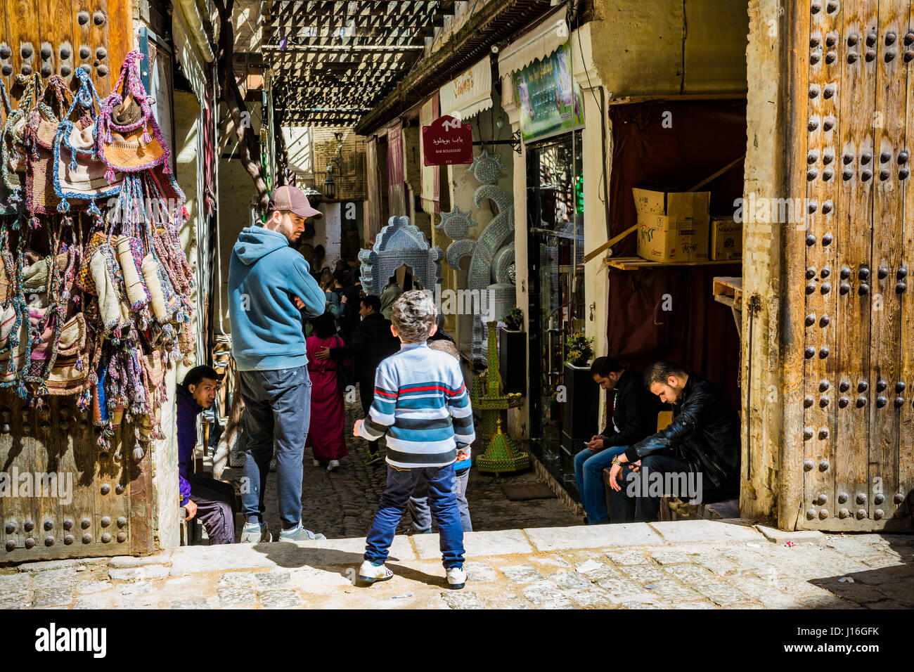 Local market, Fes, Morocco, North Africa Stock Photo - Alamy