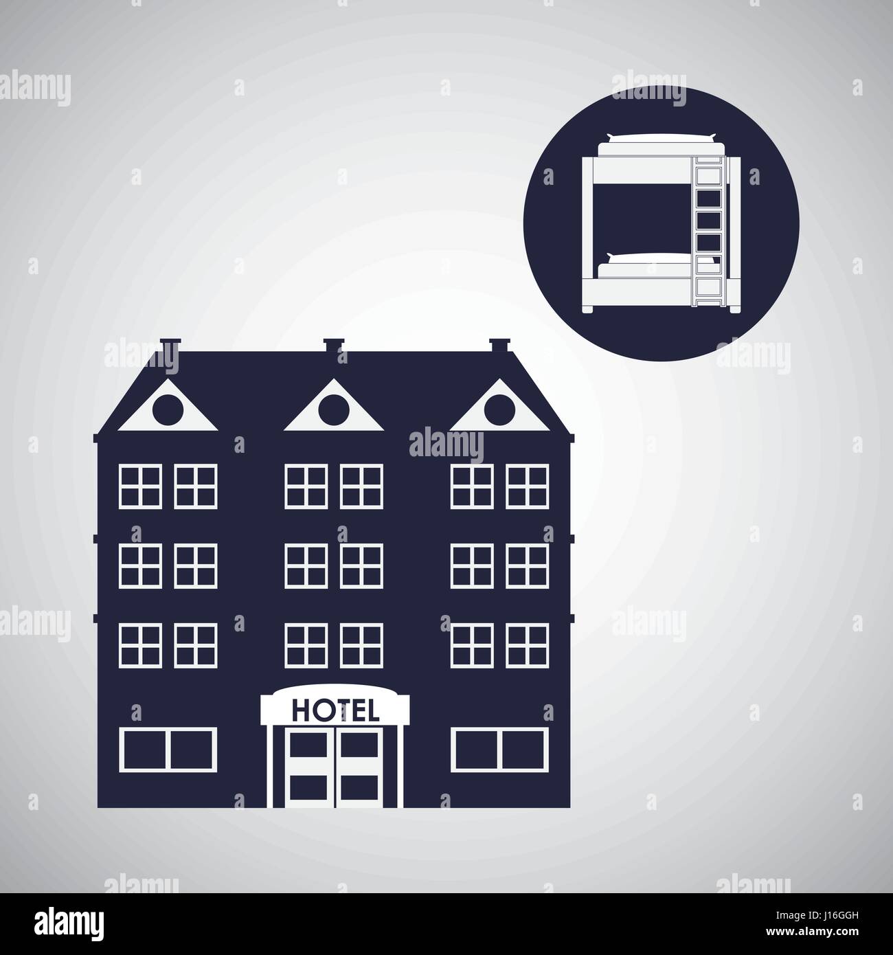 Hotel concept with icon design, vector illustration 10 eps graphic ...