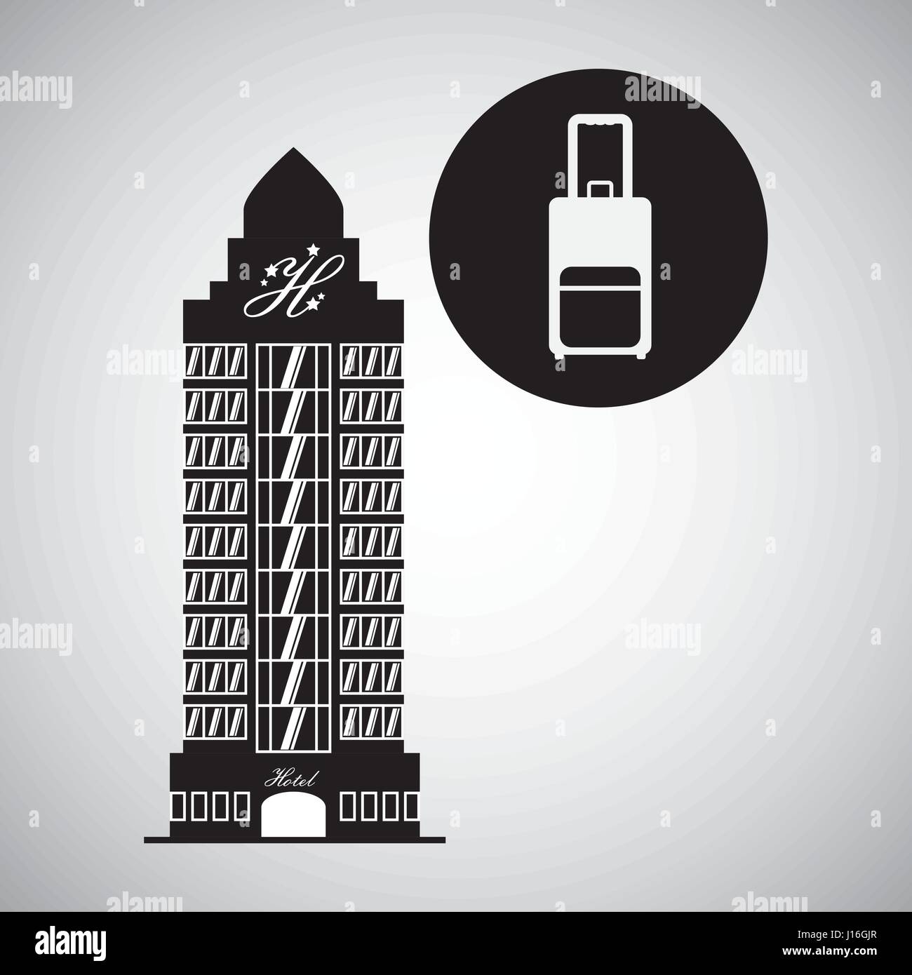 Hotel concept with icon design, vector illustration 10 eps graphic ...
