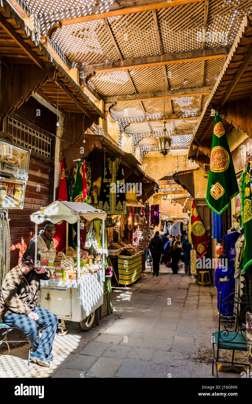 Local market, Fes, Morocco, North Africa Stock Photo - Alamy