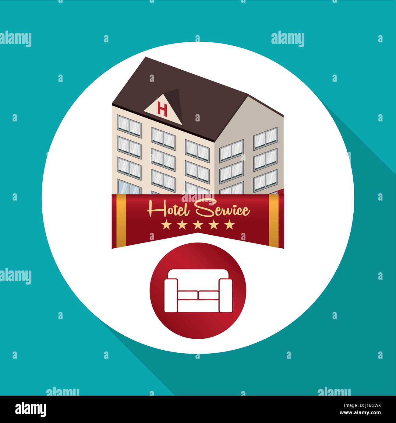 Hotel concept with icon design, vector illustration 10 eps graphic ...
