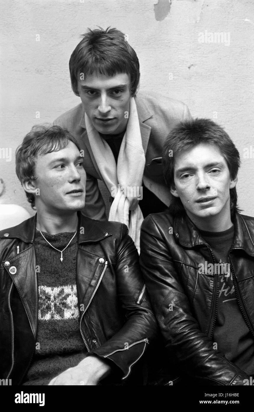 The Jam photographed backstage at the Tower Theatre in Philadelphia, PA ...