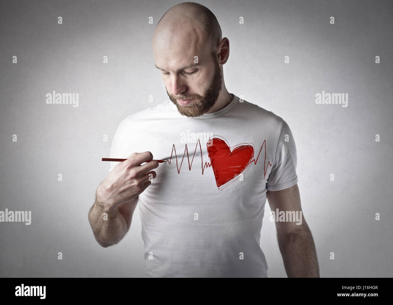 Heart face paint hi-res stock photography and images - Alamy