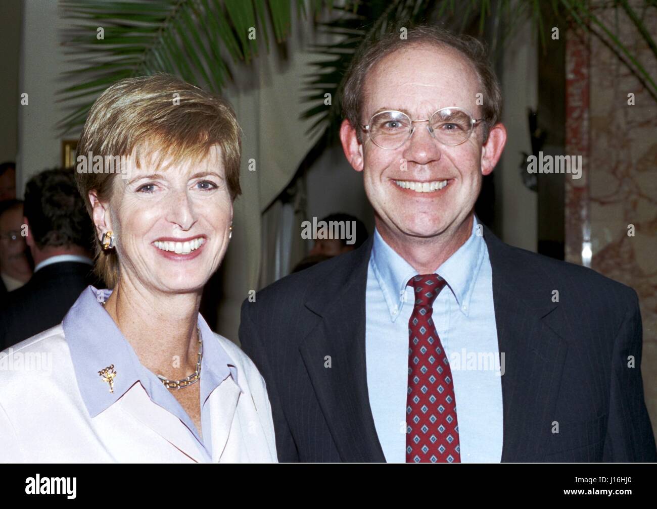 New Jersey Governor Christie Todd Whitman with her husband during the ...