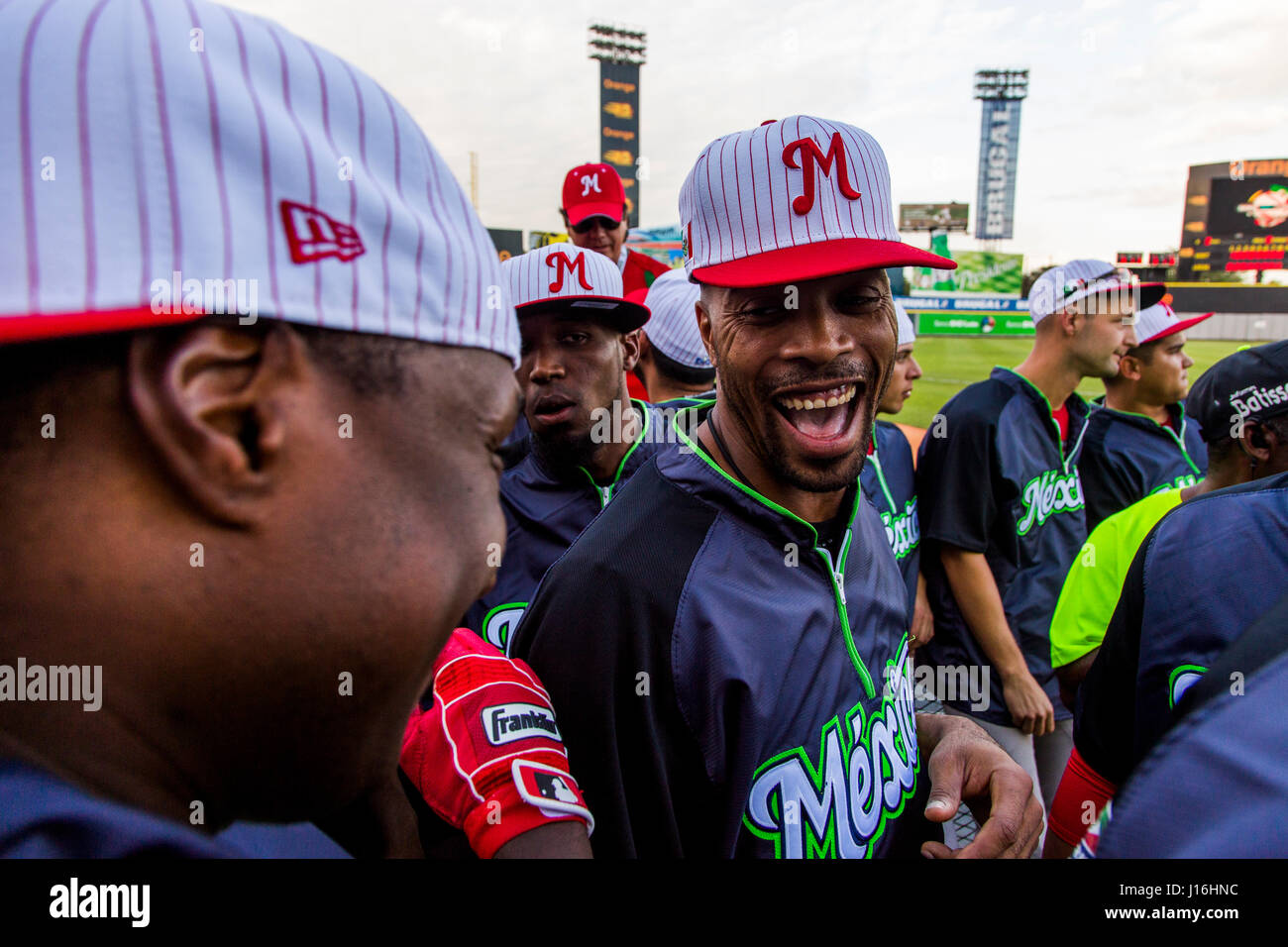Players From Team Mexico Celebrate After A Game During La Serie Caribe ...