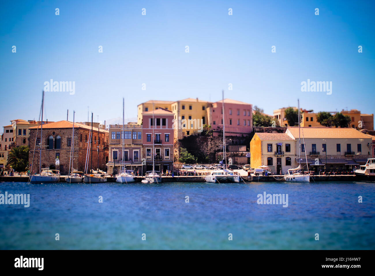 yachts in bay on the Creta island Stock Photo - Alamy