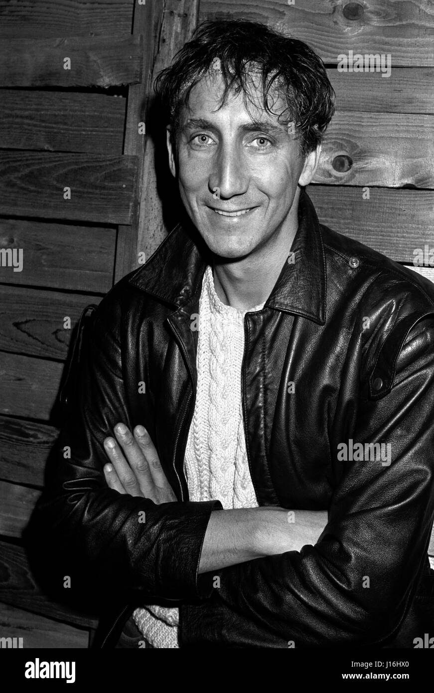 Pete Townshend of The Who backstage on their 1982 Farewell Tour at JFK ...