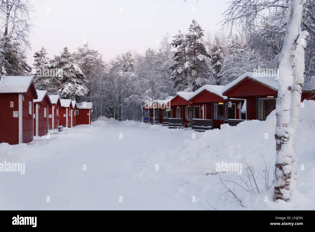 Harriniva Wilderness Lodge, Finland Stock Photo - Alamy