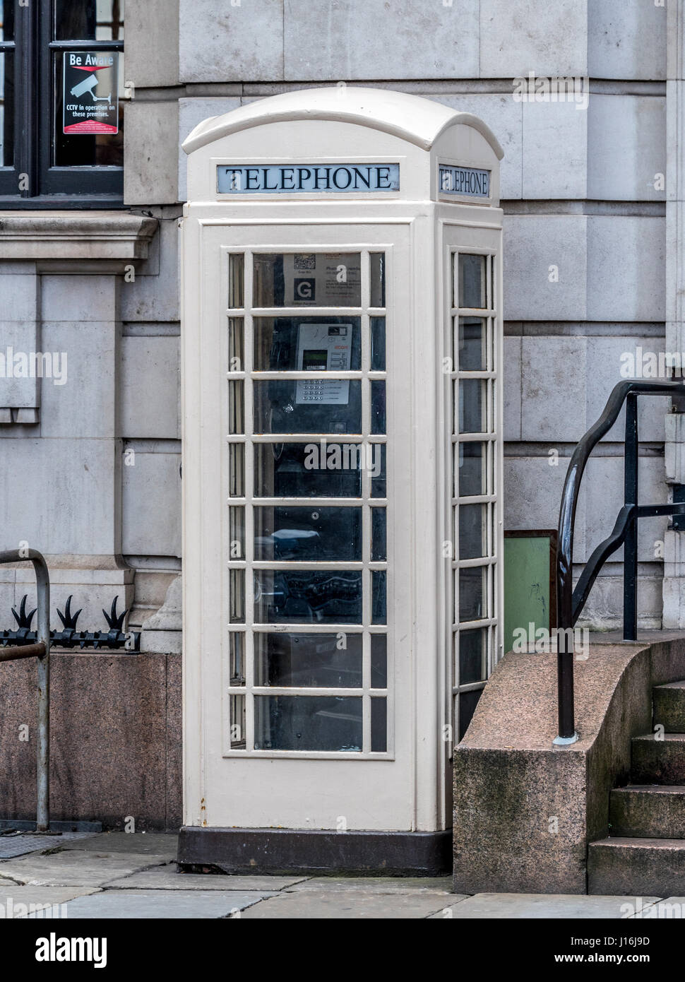 Distinctive cream / white phone boxes in Hull belonging to independent ...
