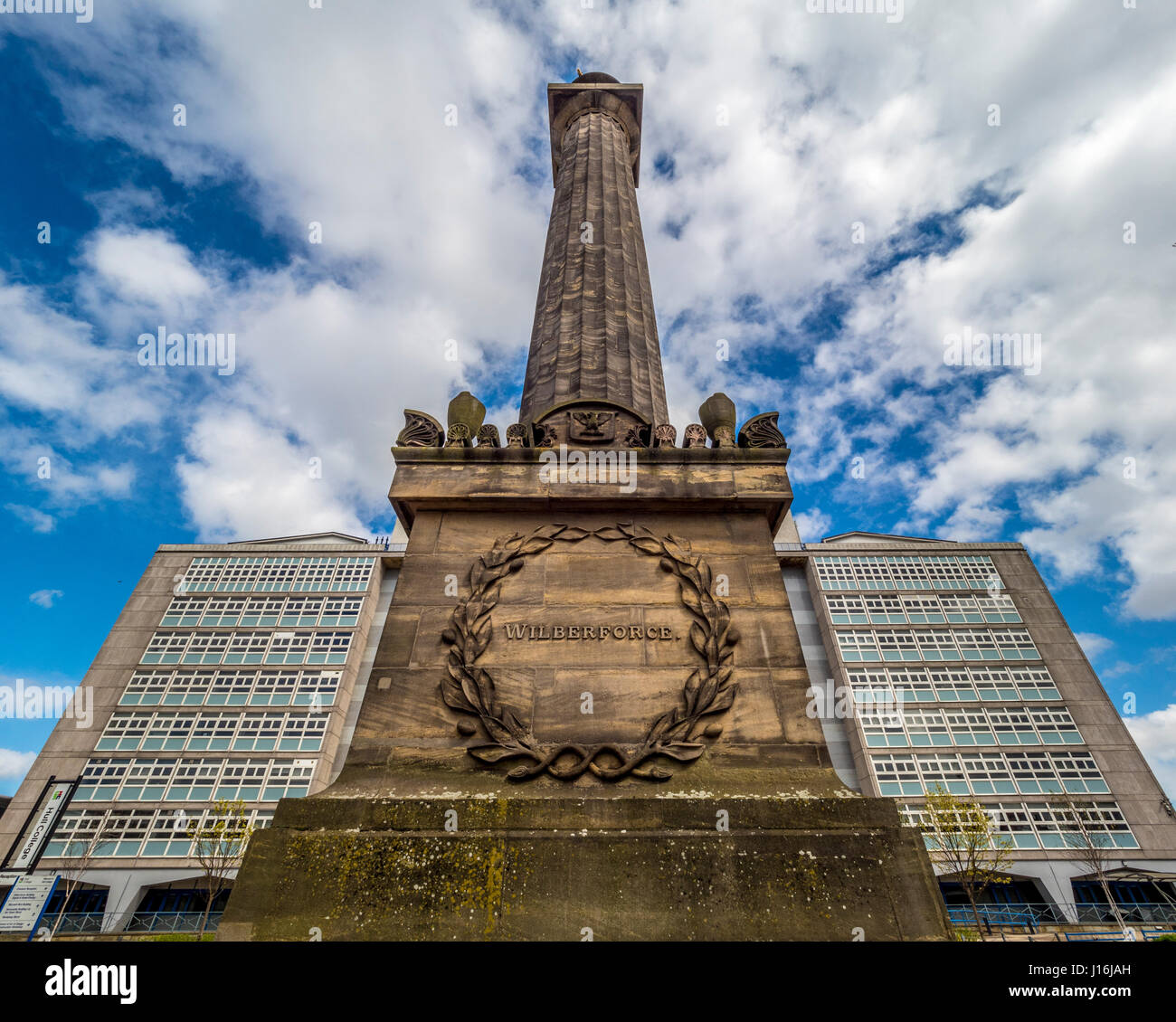 William Wilberforce Monument, slave trade abolitionist, Hull, UK Stock ...