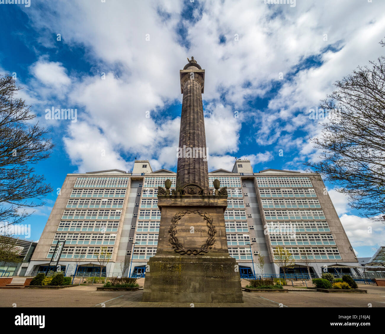William Wilberforce Monument, slave trade abolitionist, Hull, UK Stock Photo - Alamy
