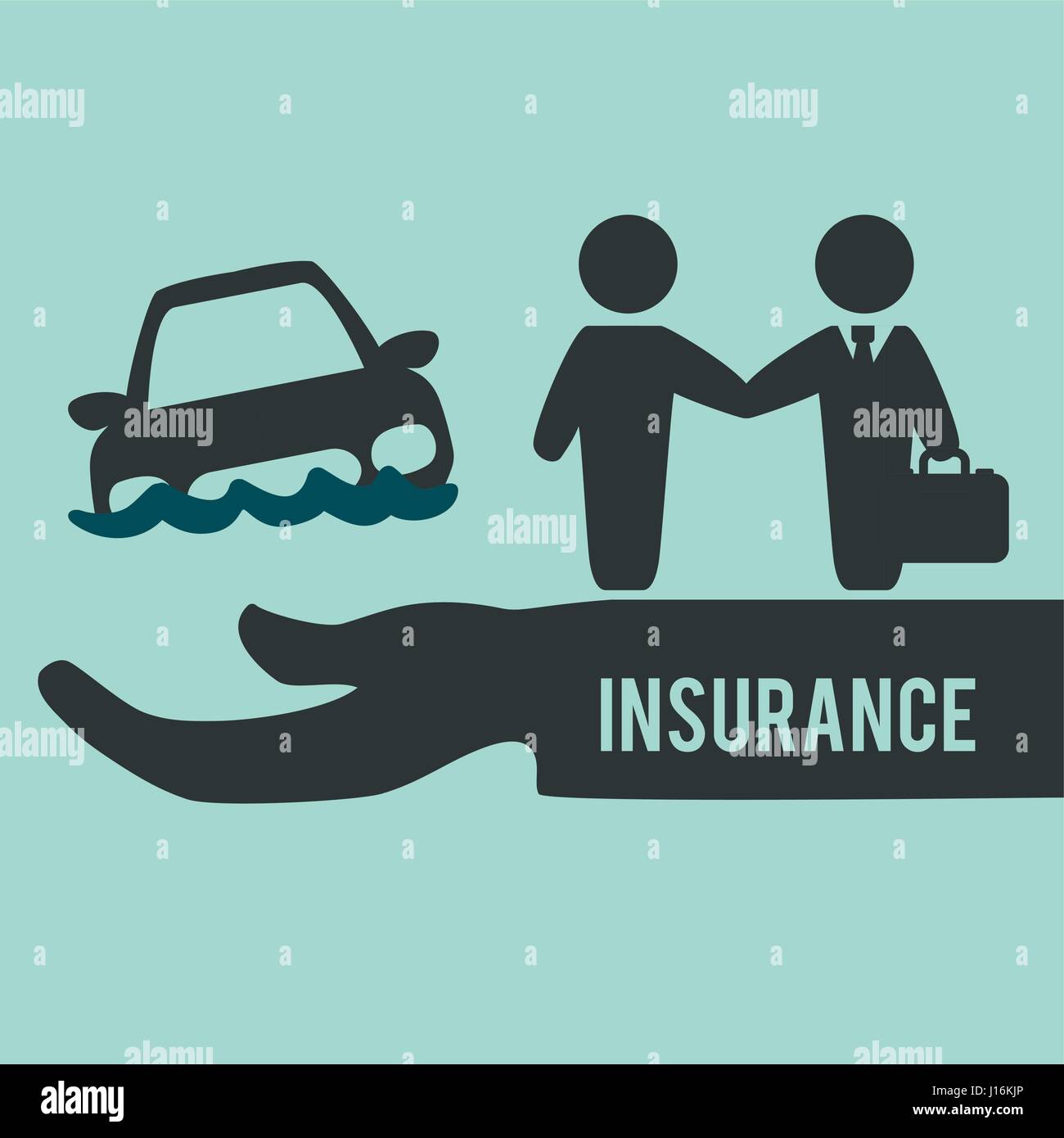 Insurance concept with icon design, vector illustration 10 eps graphic ...