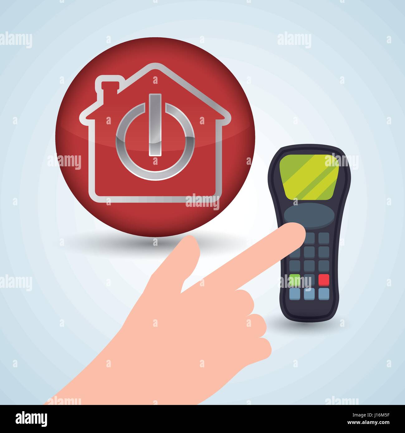 Smart house design. home icon. White background , vector Stock Vector ...