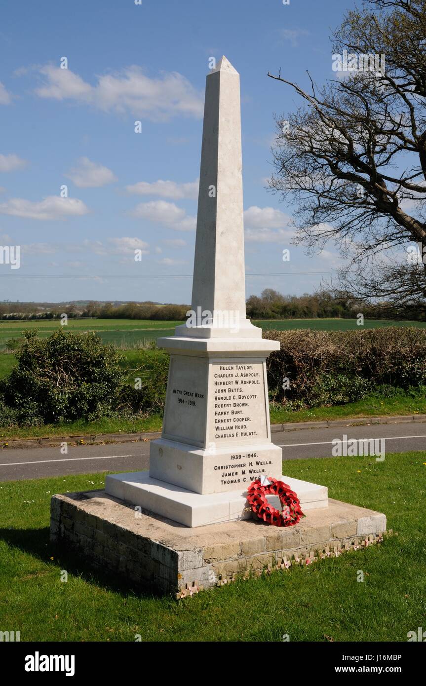 War Memorial Felmersham, Bedfordshire, was erected by Public ...