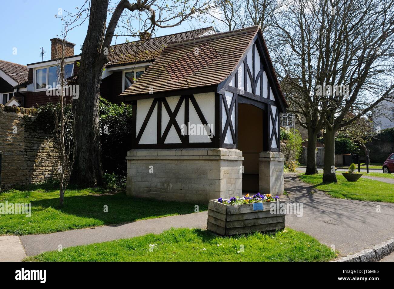 Shelter, Felmersham, Bedfordshire, which was erected in 1938 in memory ...