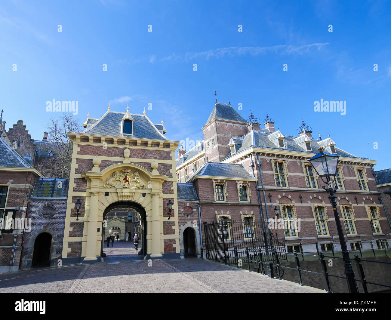 The Hague's Binnenhof in the Hague, the Netherlands. This building ...