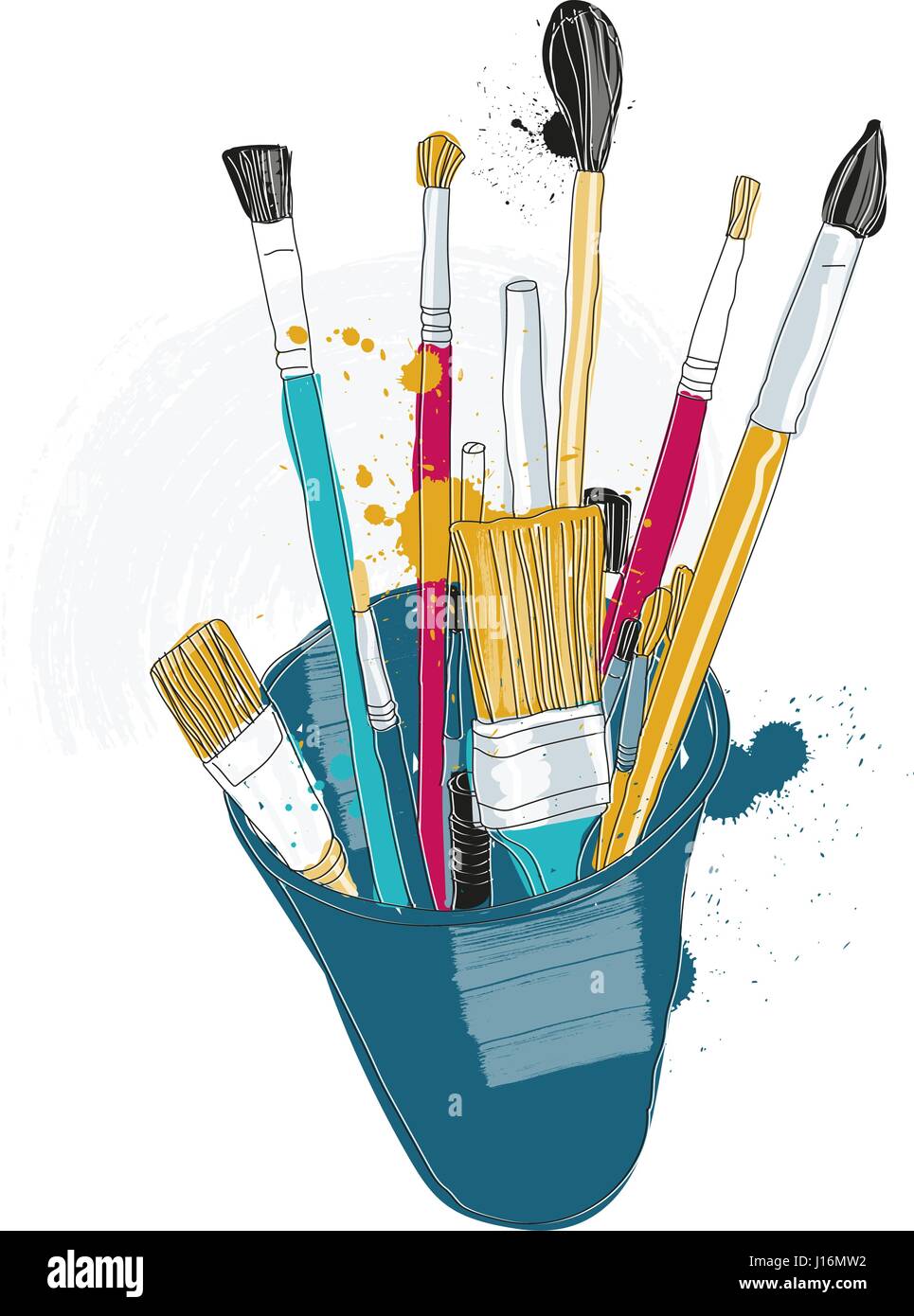 Vector Illustration of Paintbrush Stock Vector Image & Art - Alamy