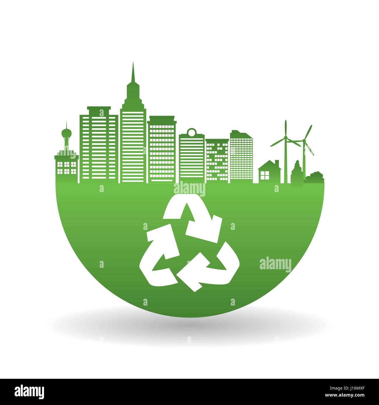Eco design. Green icon. Isolated illustration , vector Stock Vector ...