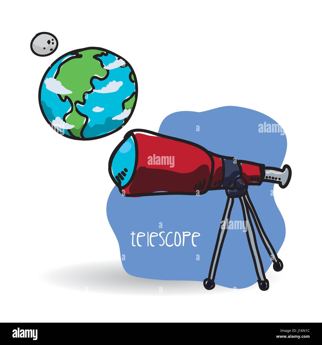 Space design. science icon. Isolated illustration , vector Stock Vector ...