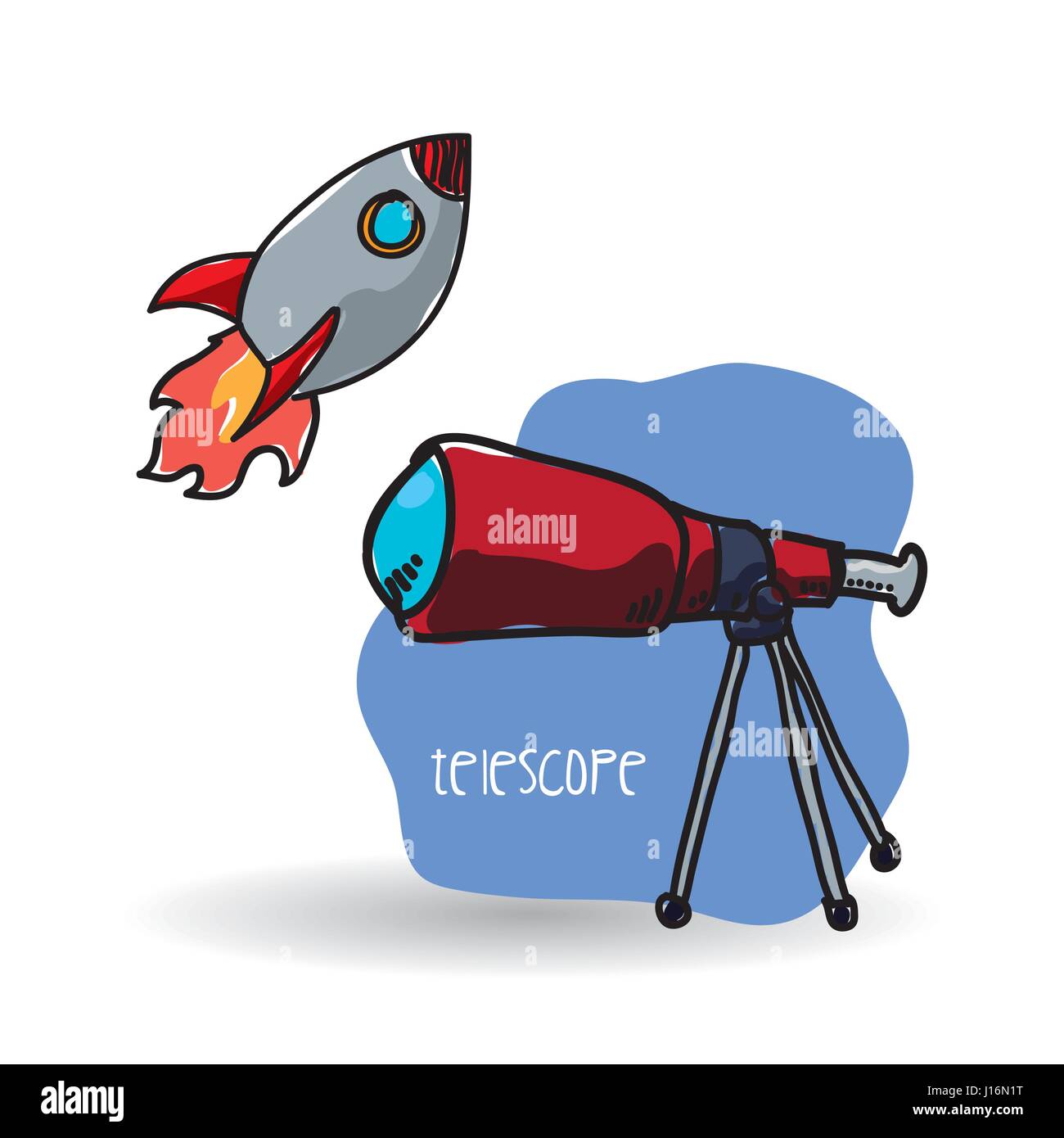 Space design. science icon. Isolated illustration , vector Stock Vector ...