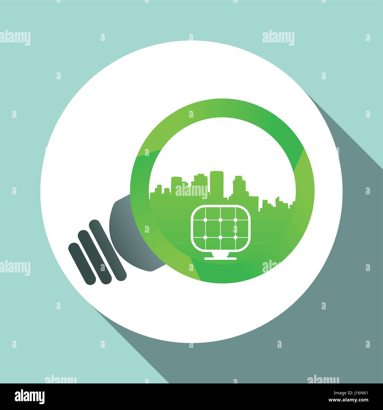 Eco design. Green icon. Isolated illustration , vector Stock Vector ...