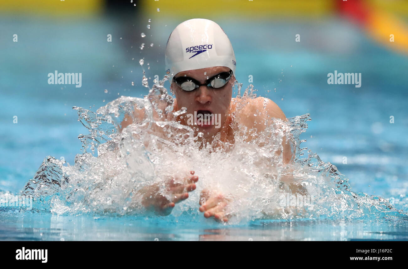 City of Cardiff's Kyle Booth in action during The Men's open 100m ...