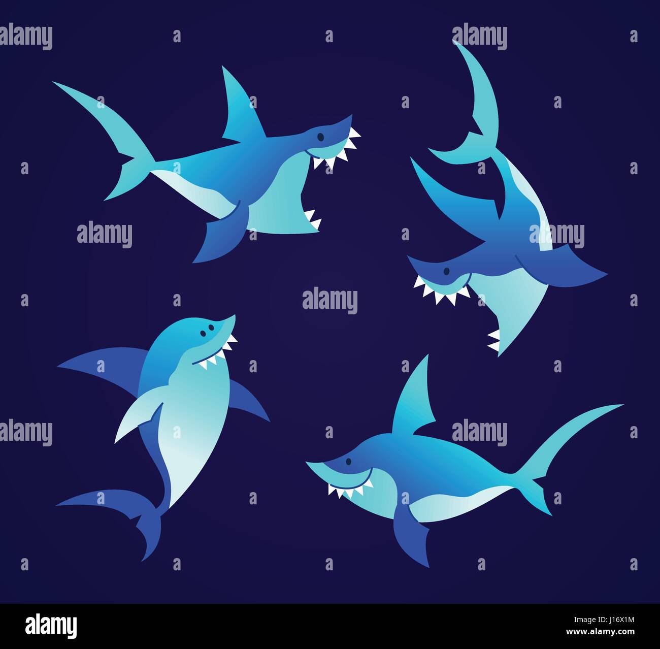 Shark display Stock Vector Images - Alamy