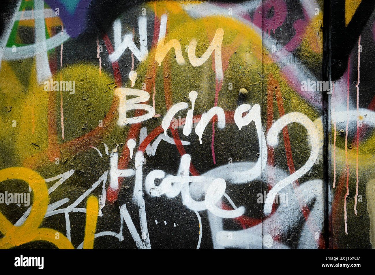 Hate graffiti uk hi-res stock photography and images - Alamy