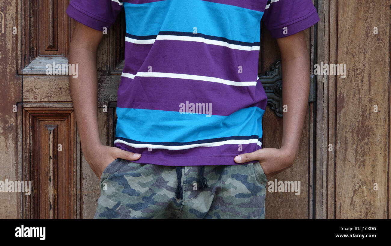 Teen Boy Torso Stock Photo - Alamy