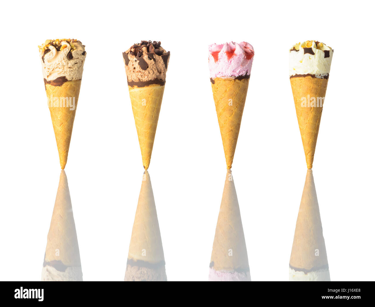 Ice cream cones white background hi-res stock photography and images ...